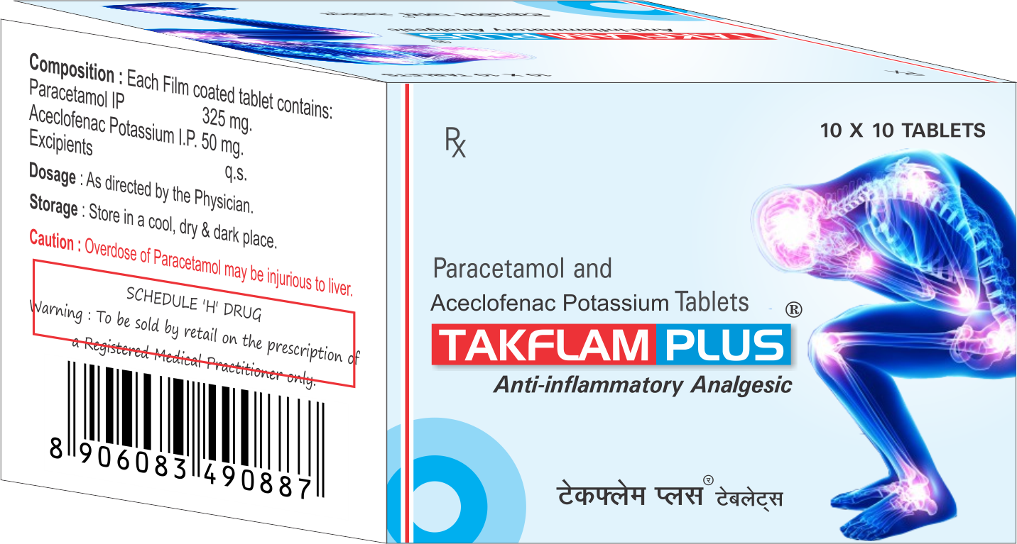 Takflam Plus (Tablets) – Pharmtak Ophthalmics (I) Pvt. Ltd.