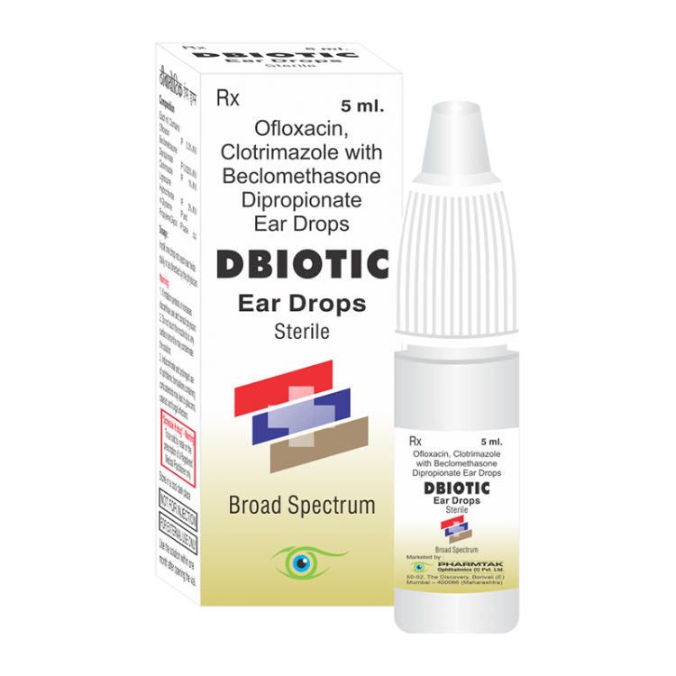 Dbiotic (Ear Drops) – Pharmtak Ophthalmics (I) Pvt. Ltd.